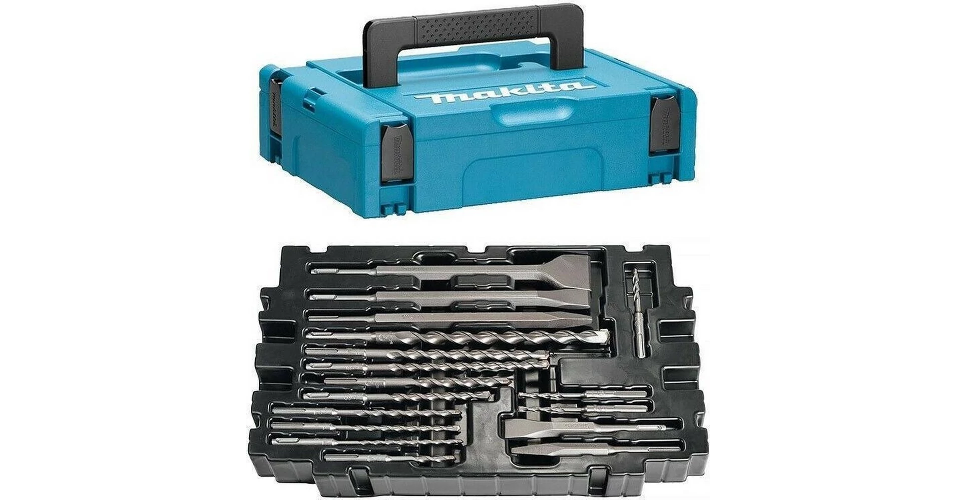 Makita B-53877 MAKPAC 16db-os SDS-Plus fúró-véső készlet - SDS-Plus ...